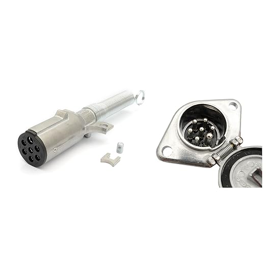 7 Pin Connector Set for RVs, SAE J560 style Die-Cast Housing ...
