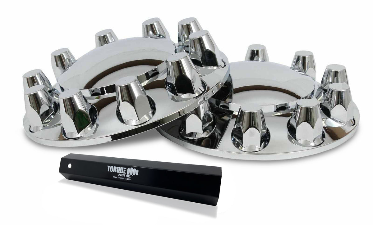 2 Pack of Front Axle Wheel Cover Hubcap 33mm for Semi Truck – Aftermarketus